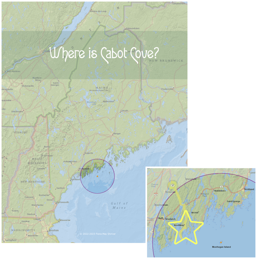 Where is Cabot Cove? – Murder, She Wrote, She Wrote